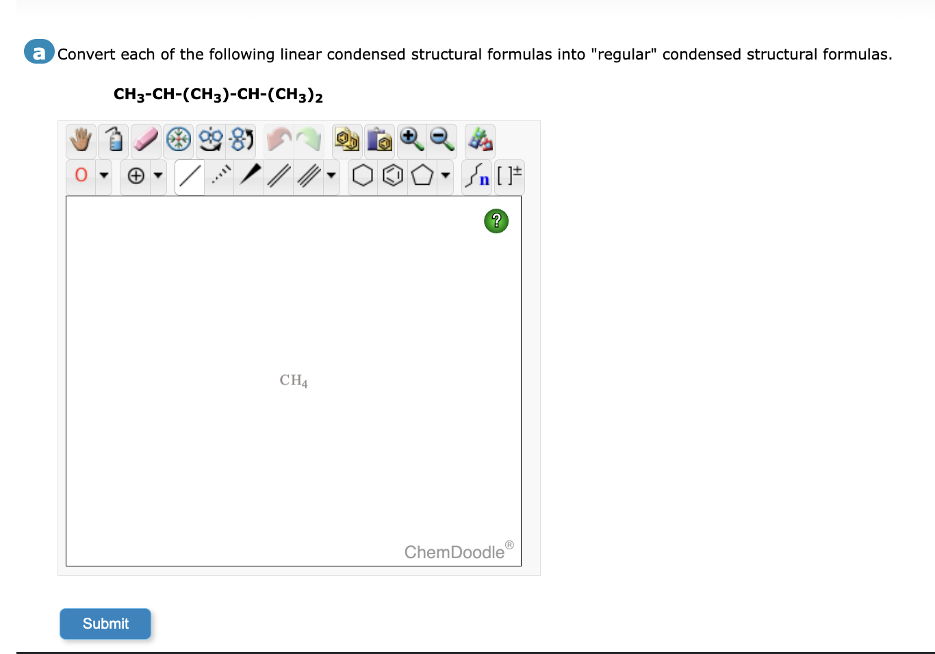 Solved C Convert each of the following linear condensed | Chegg.com