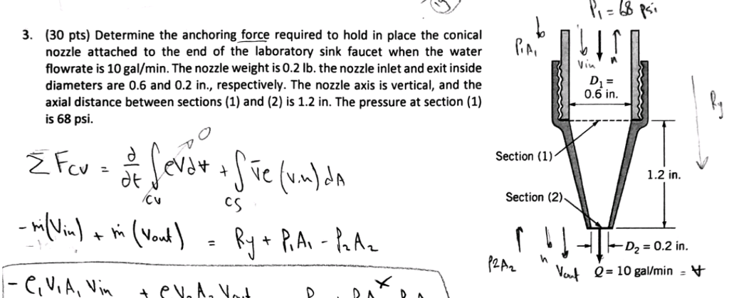 Solved S1 3. (30 pts) Determine the anchoring force required | Chegg.com