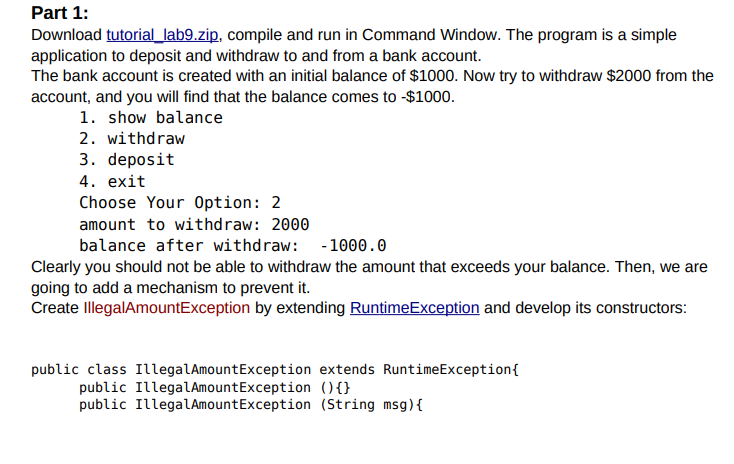 Solved Part 1: Download tutorial_lab9.zip, compile and run | Chegg.com
