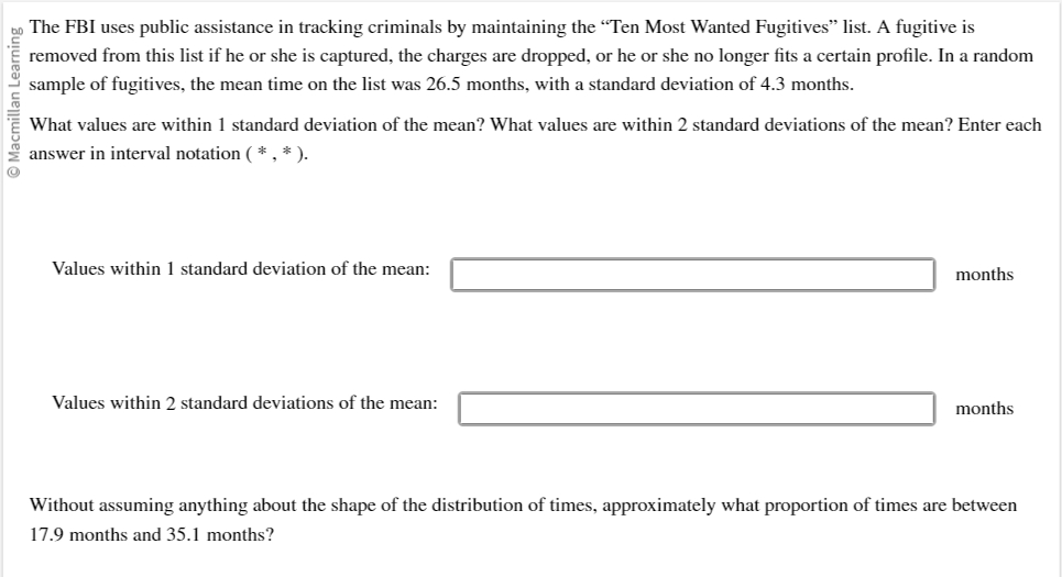 Solved The FBI uses public assistance in tracking criminals | Chegg.com