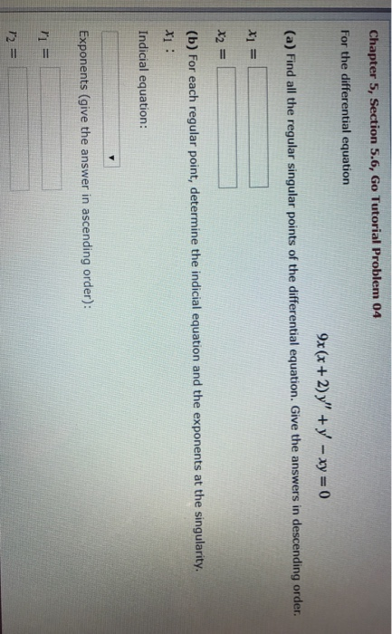 Solved Chapter 5, Section 5.6, Go Tutorial Problem 04 For | Chegg.com