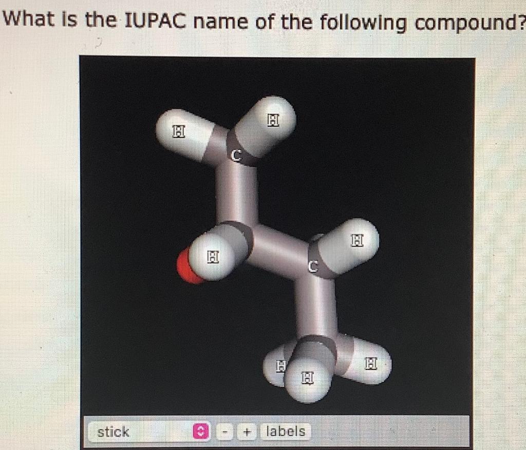 Solved What is the IUPAC name of the following compound? lec | Chegg.com