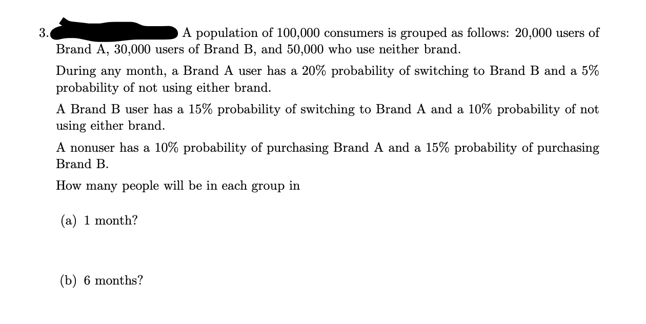 Solved A population of 100,000 consumers is grouped as | Chegg.com