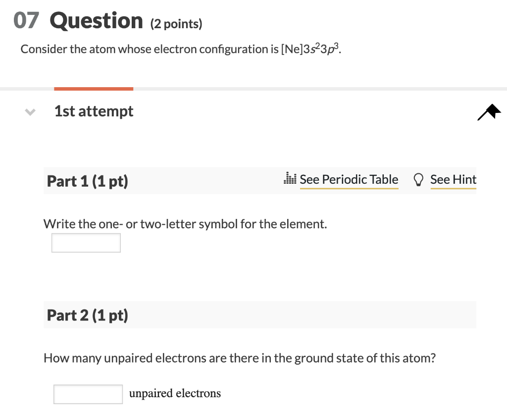 Solved 07 Question (2 points) Consider the atom whose | Chegg.com Solved 07 Question (2 points) Consider the atom whose | Chegg.com
