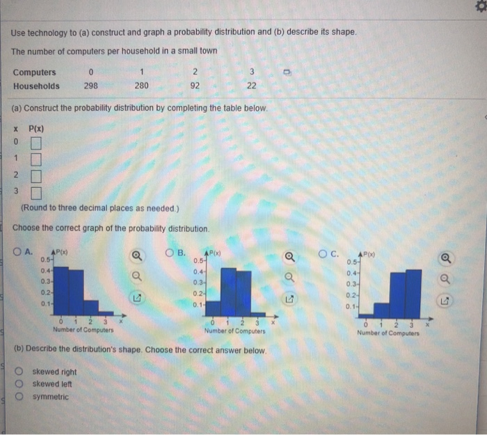 Solved Use technology to (a) construct and graph a | Chegg.com