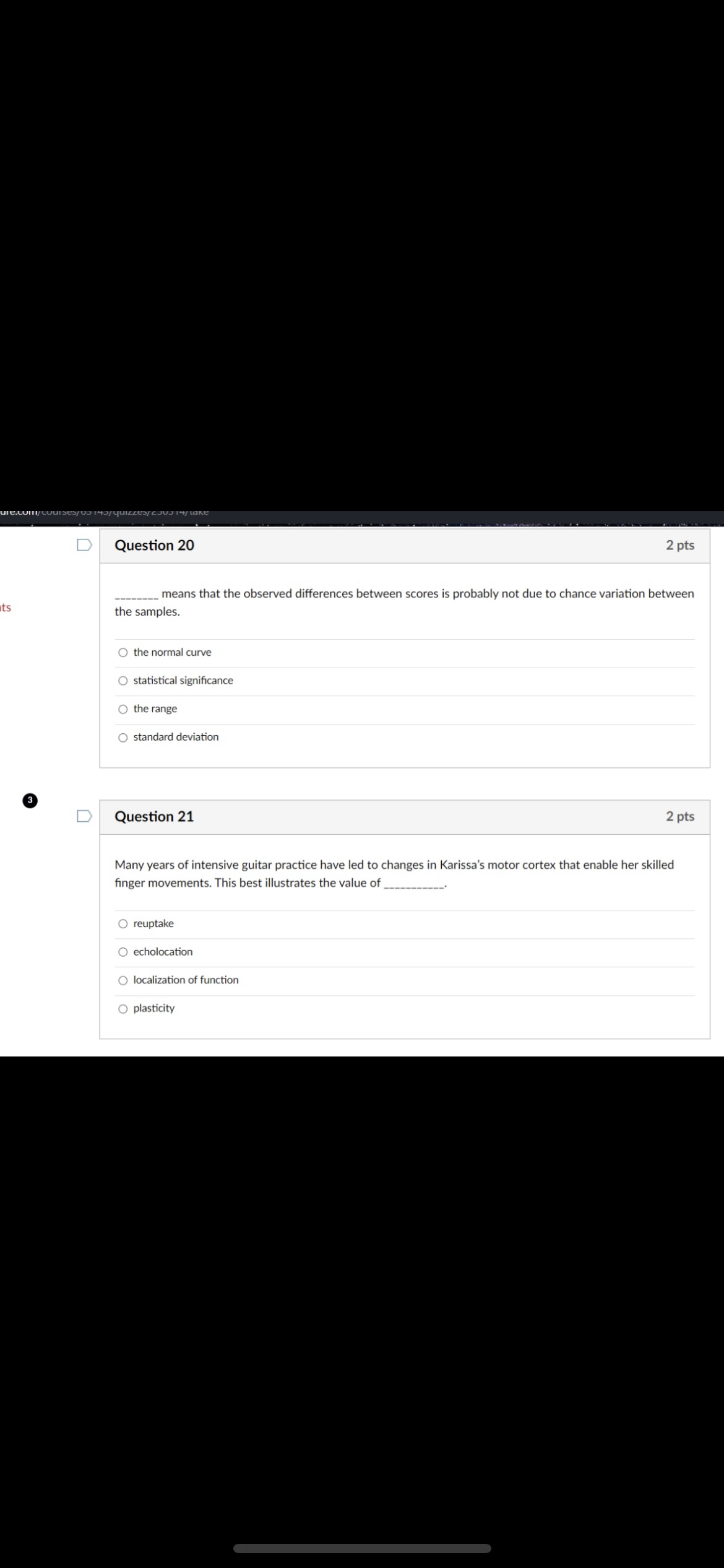 Solved means that the observed differences between scores is | Chegg.com