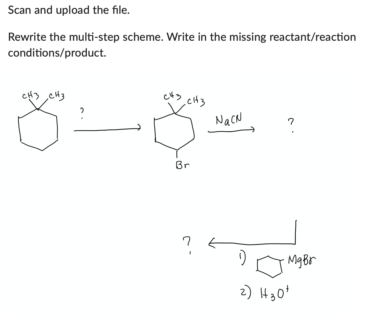 Solved Scan and upload the file. Rewrite the multi-step | Chegg.com