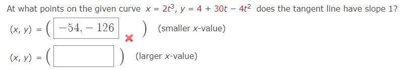 Solved At what points on the given curve x = 2t3, y = 4 + | Chegg.com