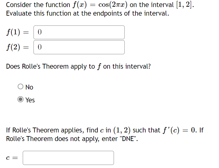 Solved Consider the function f(x)=cos(2πx) on the interval | Chegg.com