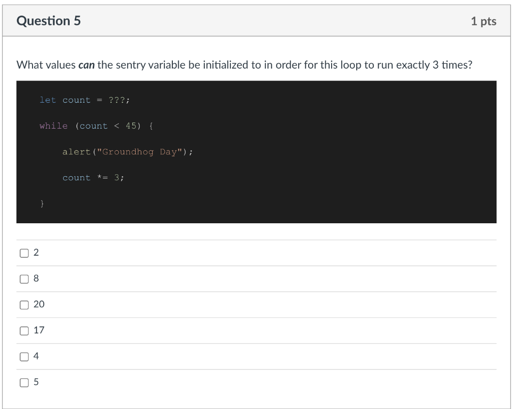 Solved How many times do we see the alert box now? let count | Chegg.com
