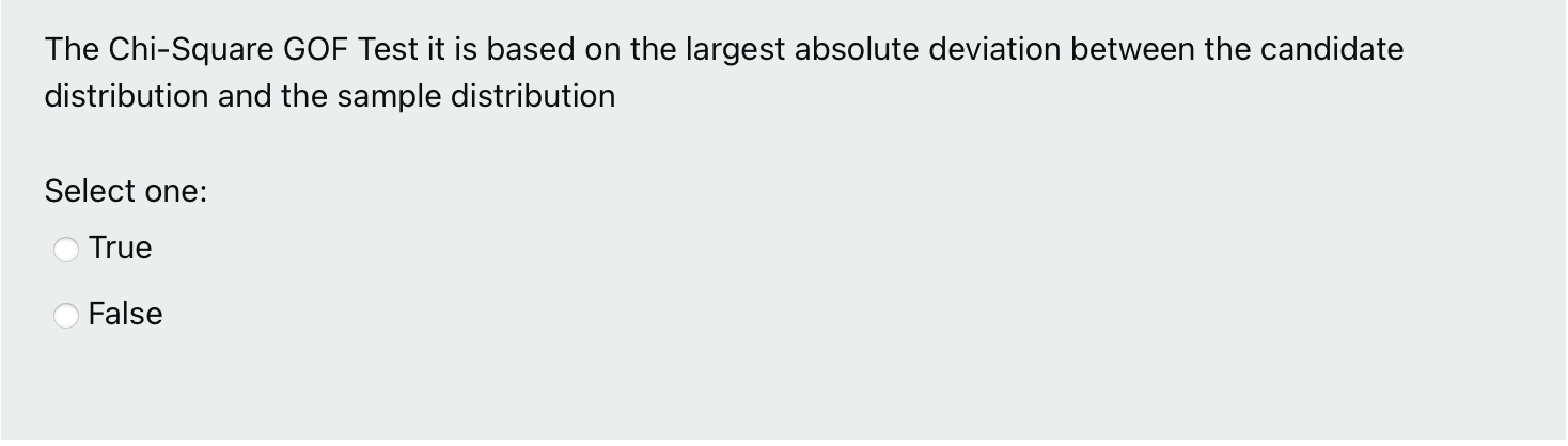 Solved The Chi-Square GOF Test it is based on the largest | Chegg.com