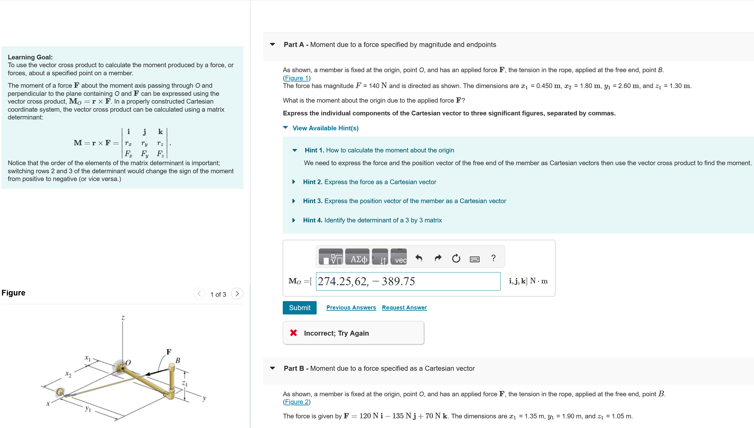 Solved Please help me solve Part A, ﻿using the correct | Chegg.com