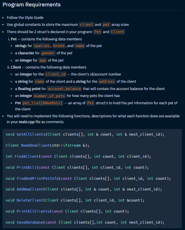 - Practice writing a larger and more "fully featured" | Chegg.com