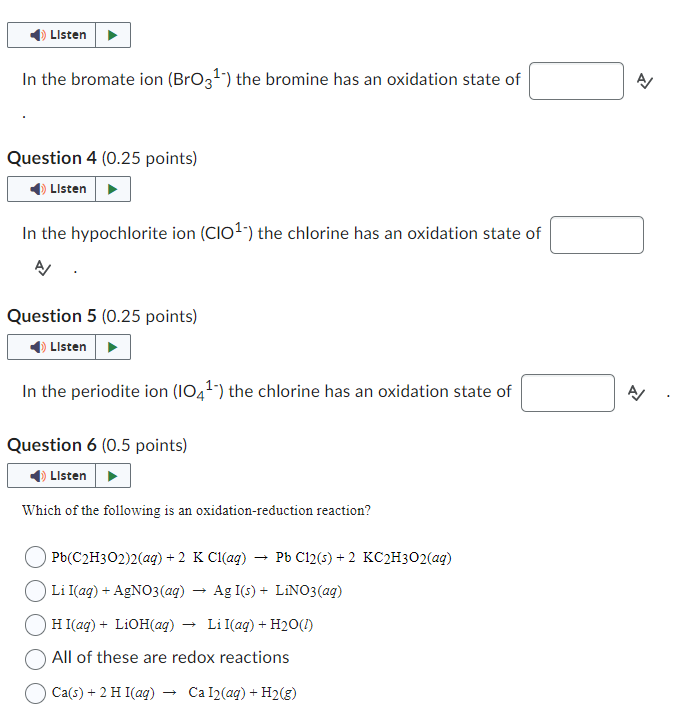 Solved Identify each compound below as being a strong acid, | Chegg.com