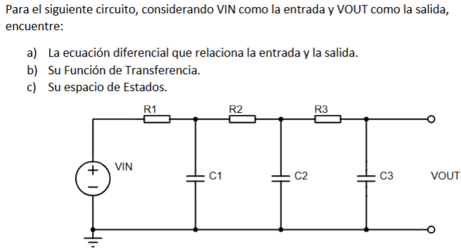 [Solved]: Para el siguiente circuito, considerando VIN como