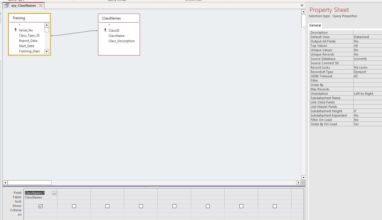 Microsoft Access 2016 How I call a query in a drop | Chegg.com