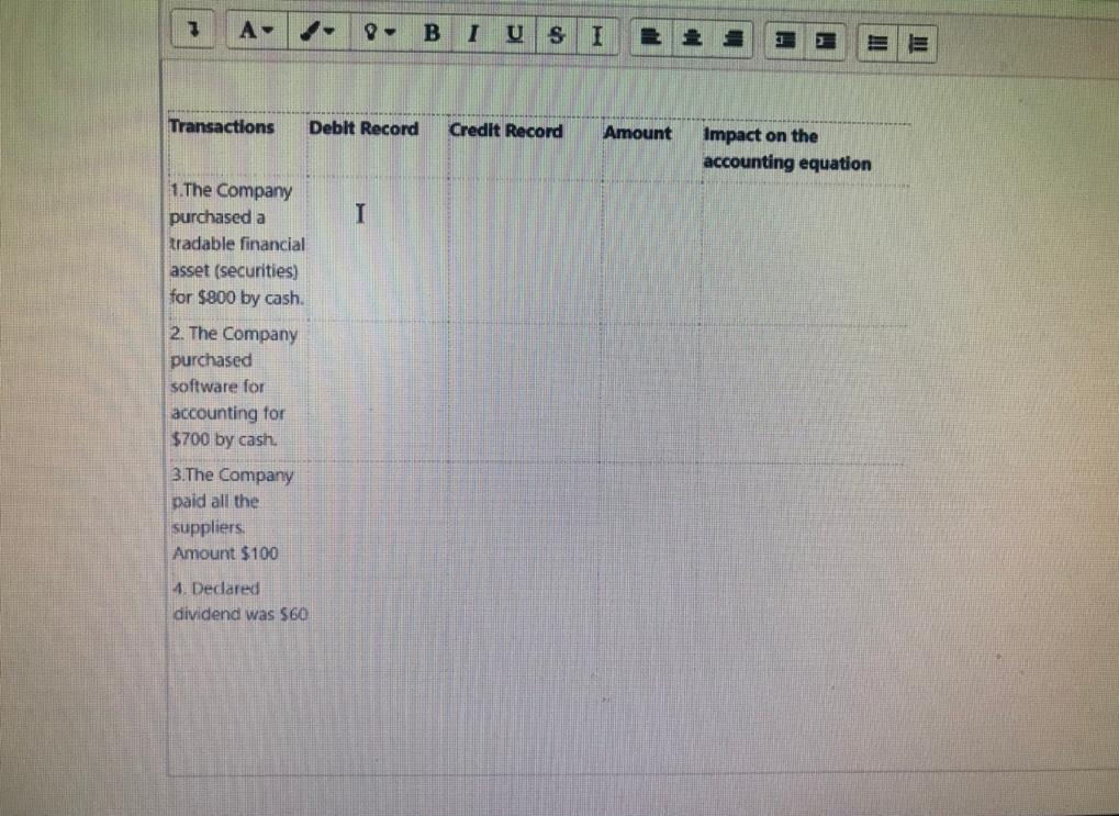 Solved Show the double journal entries for the transaction | Chegg.com