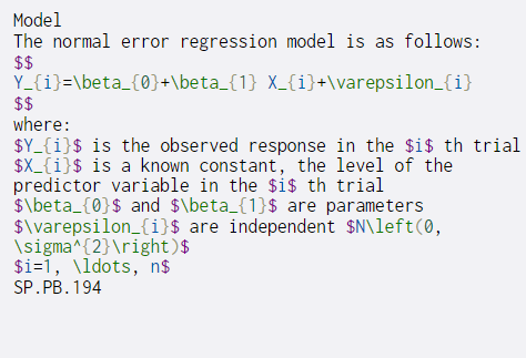 Solved Model The normal error regression model is as | Chegg.com