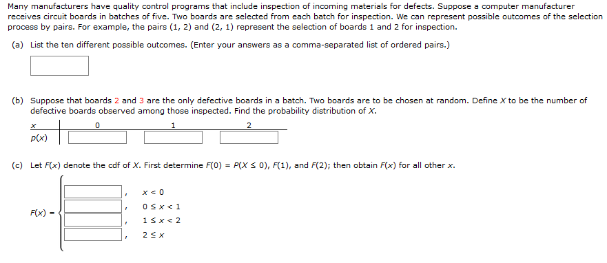 Solved Many manufacturers have quality control programs that | Chegg.com