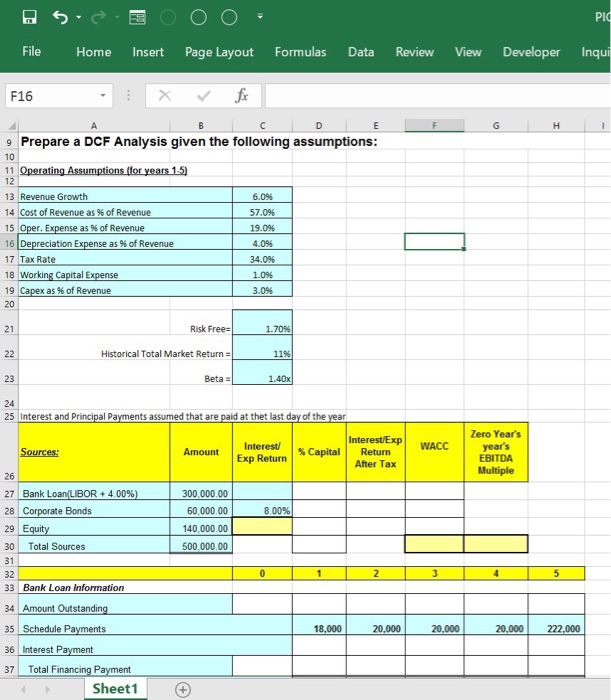 Solved File Home Insert Page Layout Formulas Data Review | Chegg.com