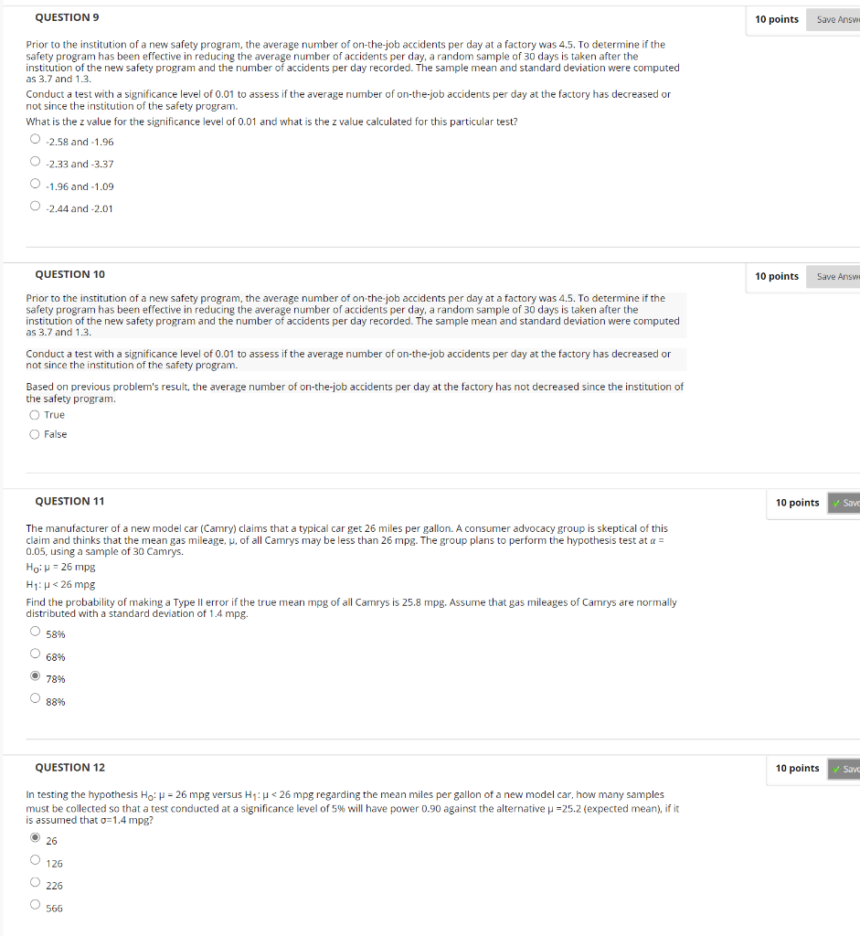 Solved QUESTION 9 10 points Save Answ Prior to the | Chegg.com