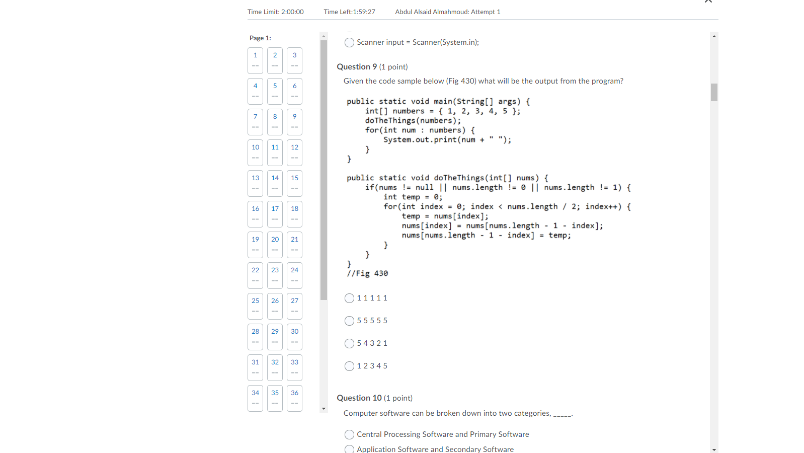 Solved pom) 1 2 3 Does the Java programming language support | Chegg.com