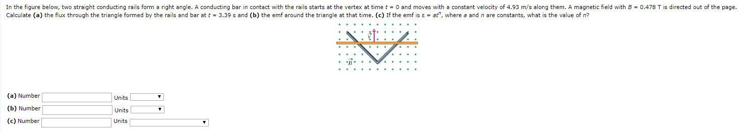 Solved In the figure below, two straight conducting rails | Chegg.com