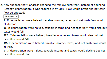 Solved c. Now suppose that Congress changed the tax law such | Chegg.com