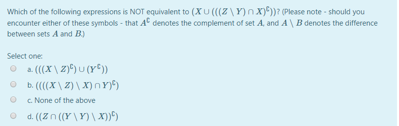 Solved Which of the following expressions is NOT equivalent | Chegg.com