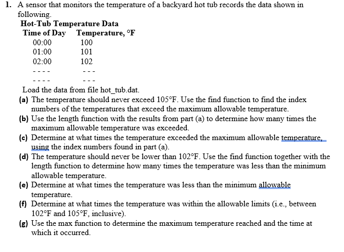 use "MATH LAB" to solve all these problems. for | Chegg.com