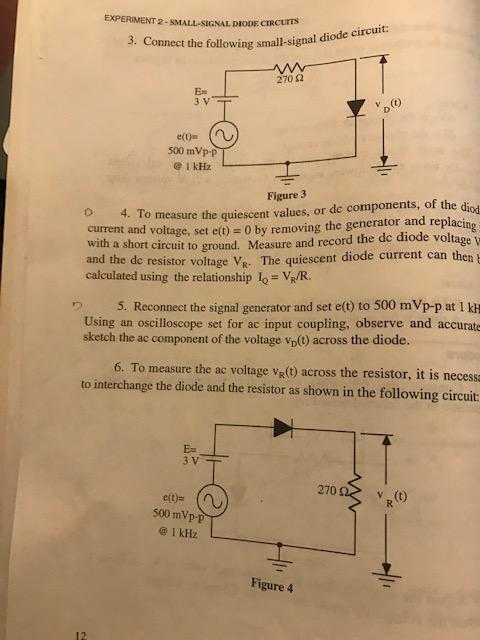2 Small-Signal Diode Circuits Reference Electronic | Chegg.com