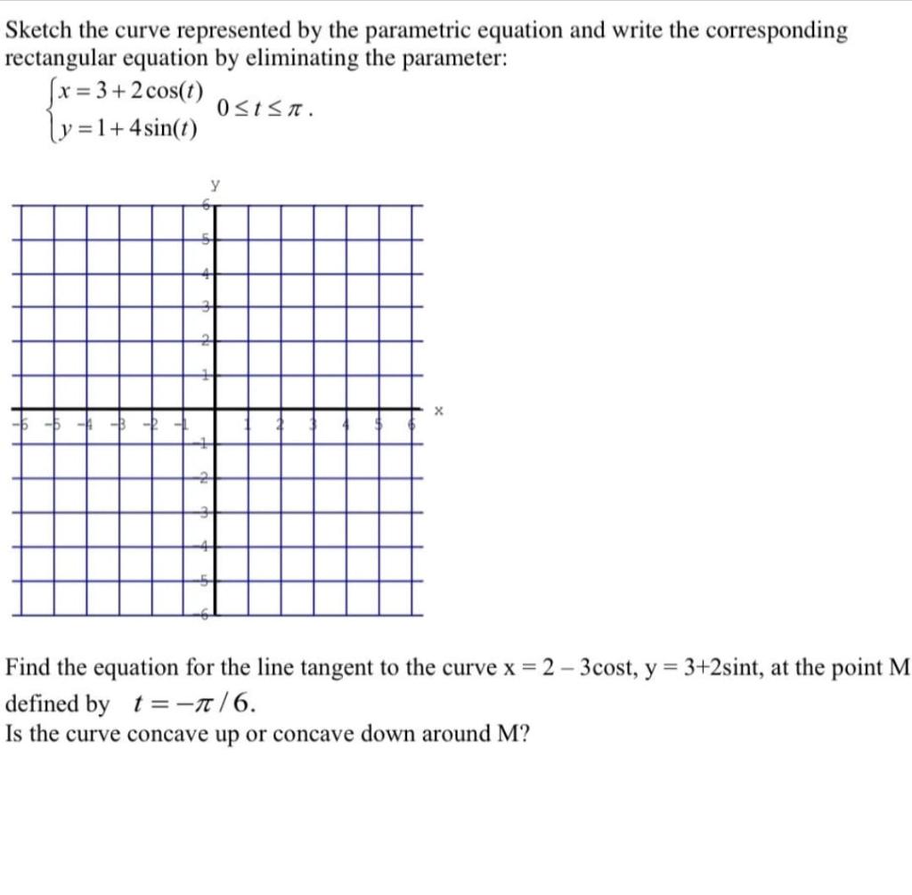 Solved Sketch the curve represented by the parametric | Chegg.com
