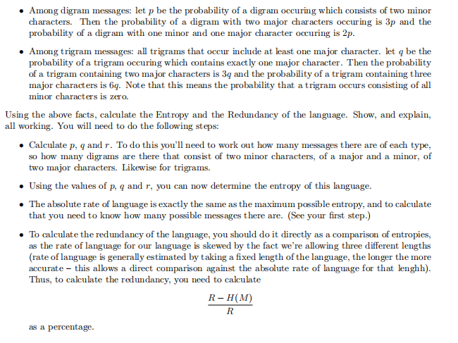 The following rudimentary language has been | Chegg.com