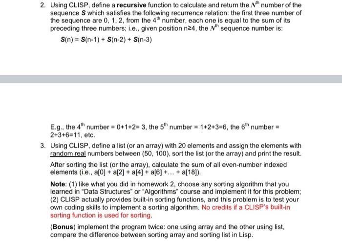 Solved I am trying to solve problem 3 listed here. I am | Chegg.com