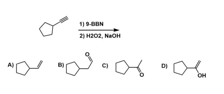 Solved >H2OH2SO4 A) B) C) D)A) B) C) D) | Chegg.com