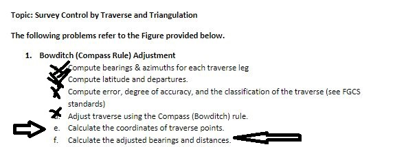 Solved Topic: Survey Control by Traverse and Triangulation | Chegg.com