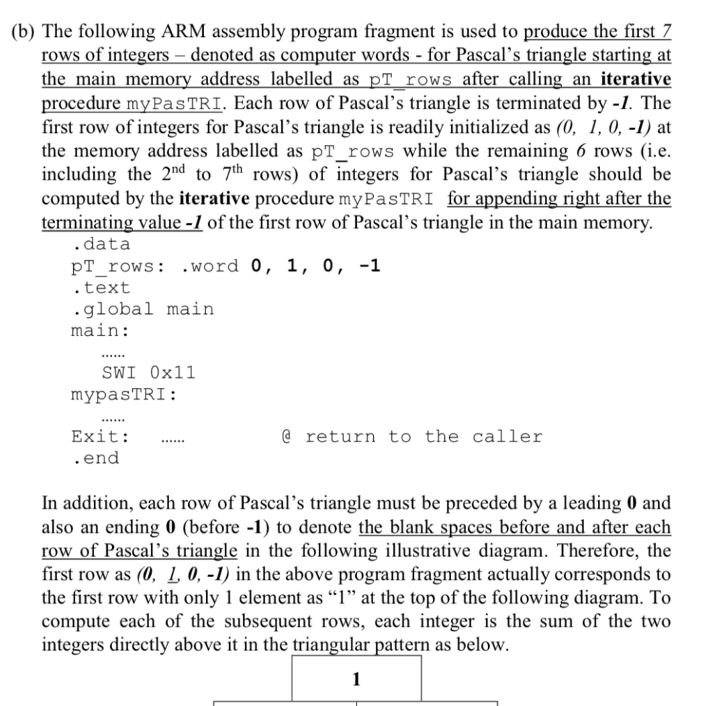 he following ARM assembly program fragment is used to | Chegg.com