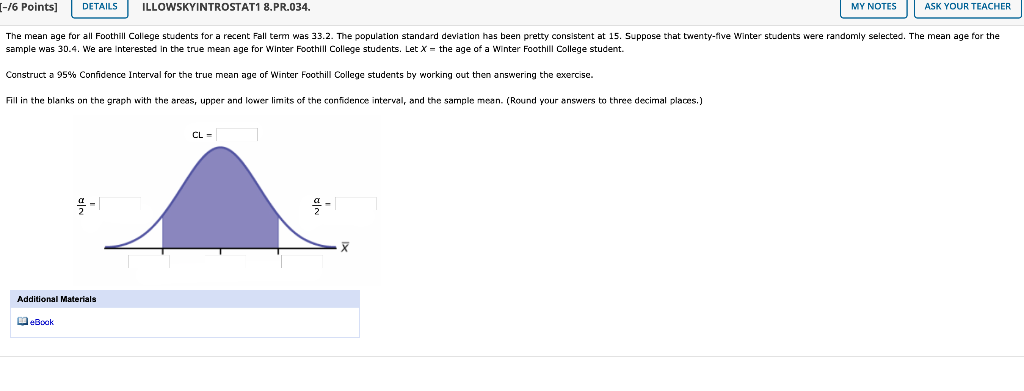 Solved 1-16 Points] DETAILS ILLOWSKYINTROSTAT1 8.PR.034. MY | Chegg.com
