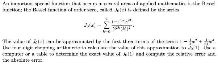 Solved An important special function that occurs in several | Chegg.com