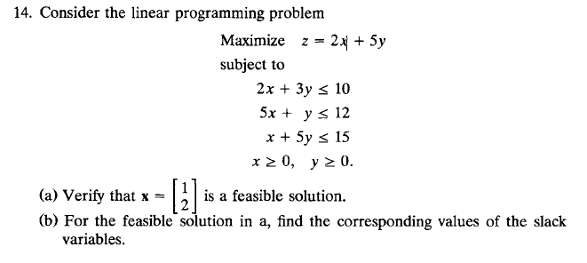 14. Consider the linear programming problem Maximize | Chegg.com