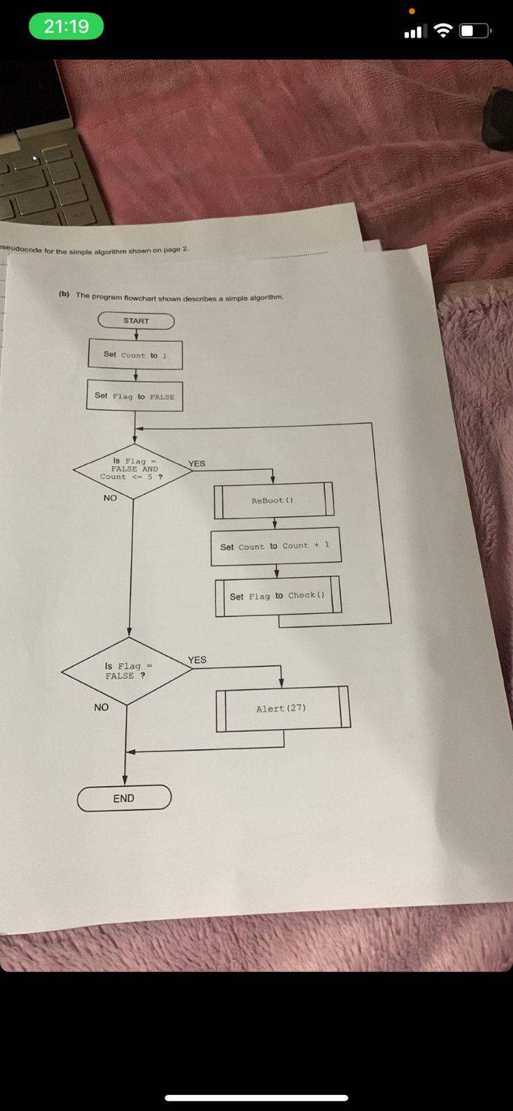 Solved 21:19 seudocode for the simple algorithm shown on | Chegg.com