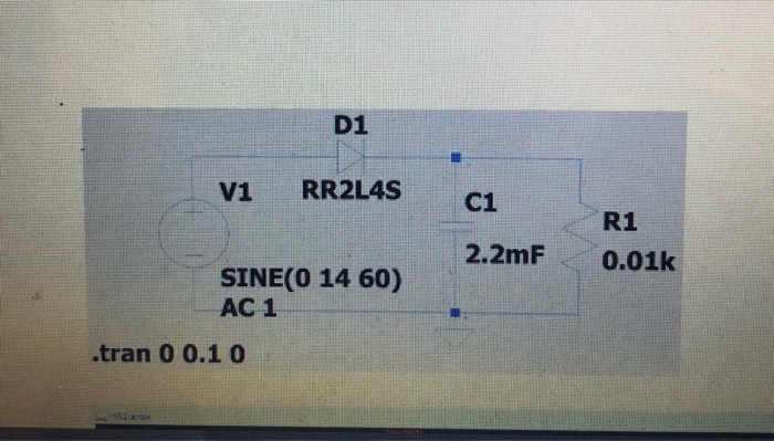 Solved Problem 1: Using LTSPICE the circuit below was | Chegg.com