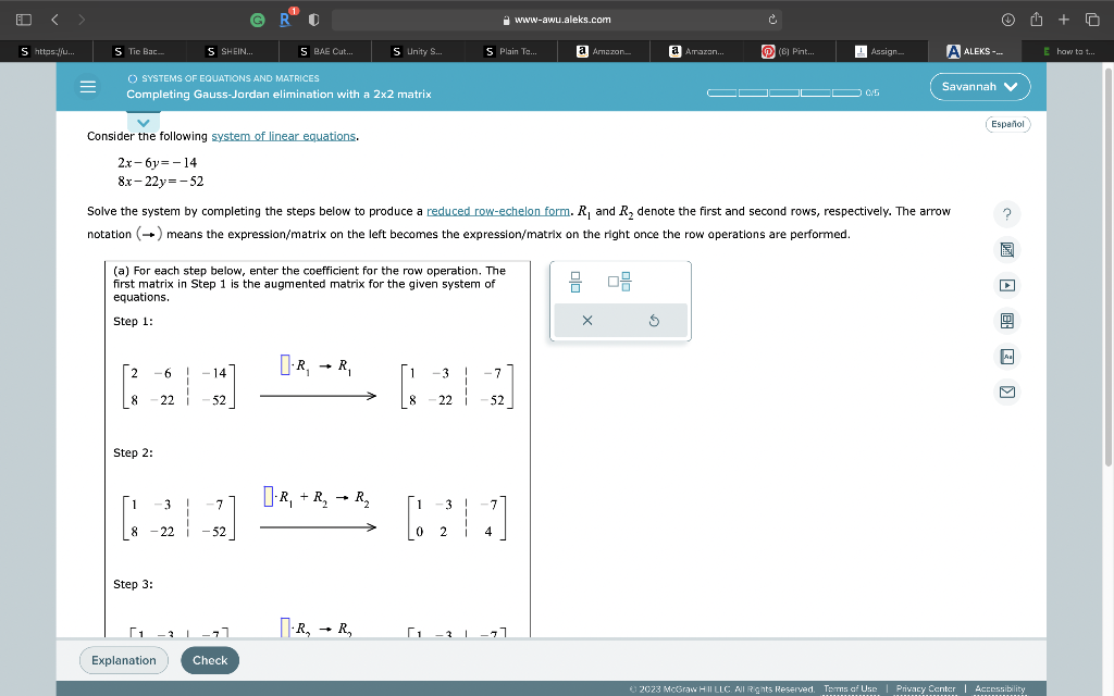 Solved Consider the following system of linear equations. | Chegg.com