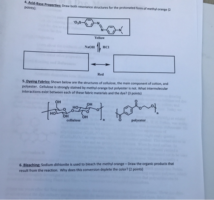 Solved 4. Acid-Base Properties: Draw both resonance | Chegg.com
