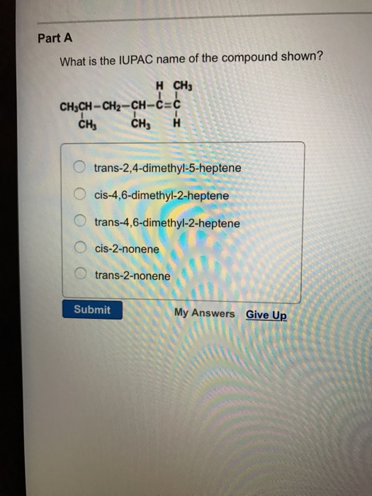 Solved Part A Which of the following compounds contains an | Chegg.com