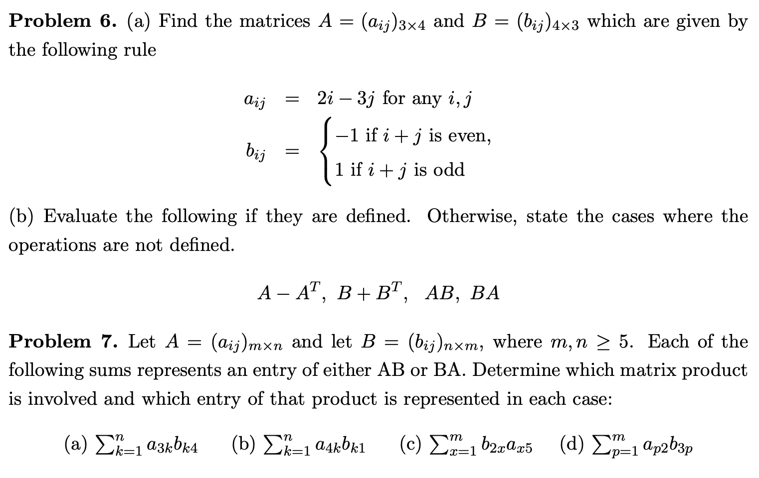 Solved Problem 2. Find the values of a so that the following | Chegg.com