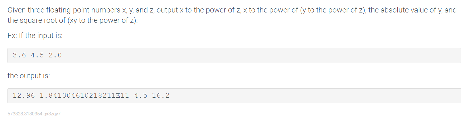 Solved Given three floating-point numbers x,y, ﻿and z, | Chegg.com