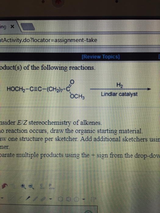 Solved Draw the product(s) of the following reaction | Chegg.com