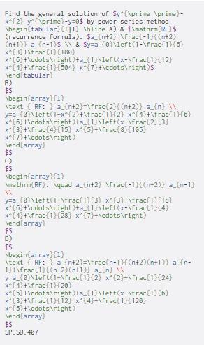 Solved Find the general solution of $y[\prime \prime) - | Chegg.com