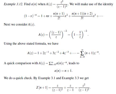 Solved This is inver z transform.I need explanation for the | Chegg.com
